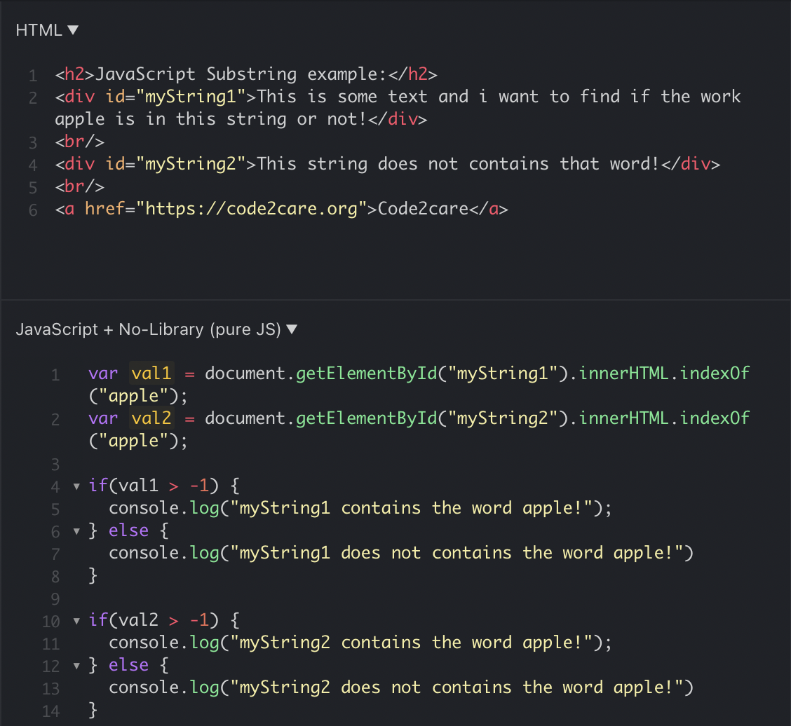 How To Check If A String Contains Substring Or A Word Using JavaScript 